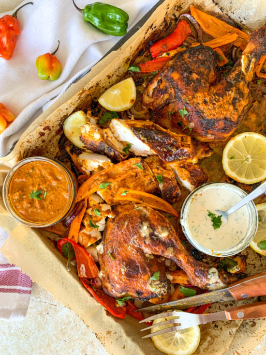 Crispy Spicy Piri Piri Spatchcock Chicken - Chilli & Life