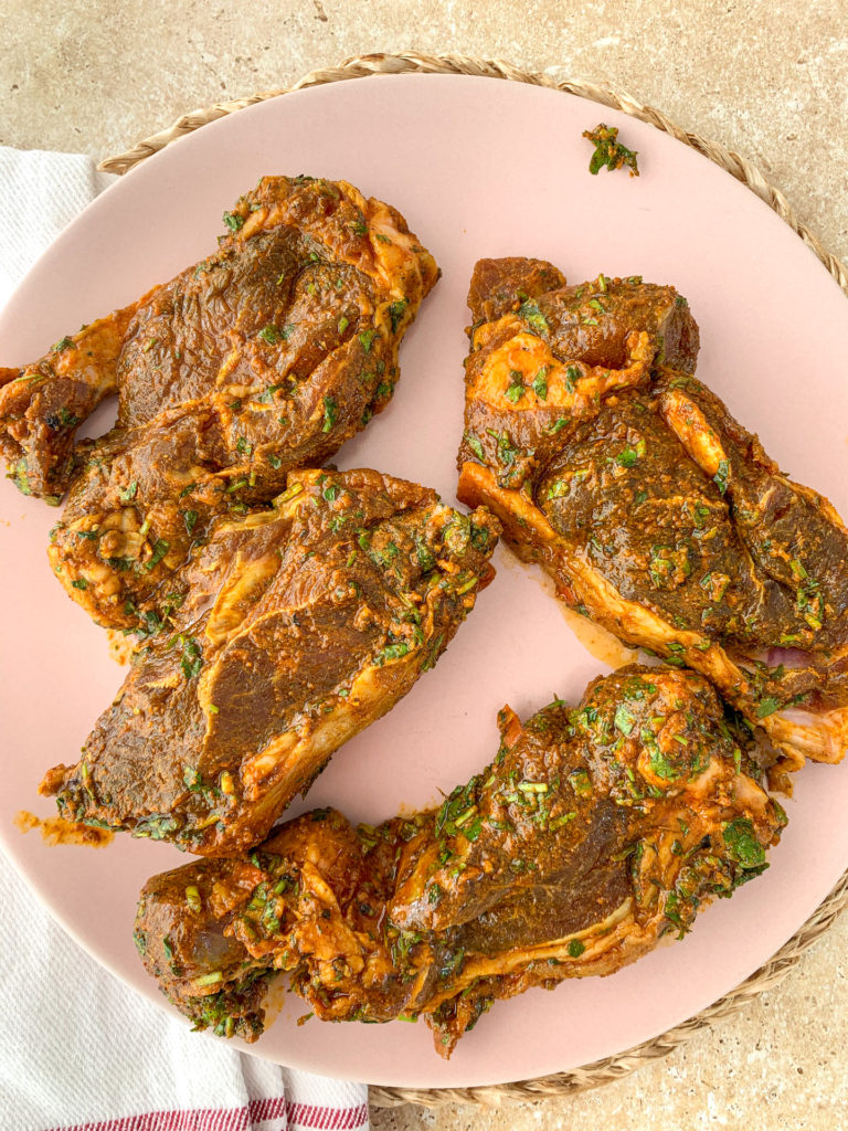 Spicy Chilli & Coriander Lamb Leg Steaks - Chilli & Life