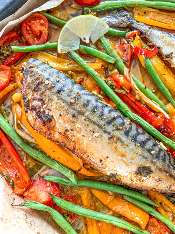 Spicy Baked Mackerel - Sheet Pan Dinners - Chilli & Life
