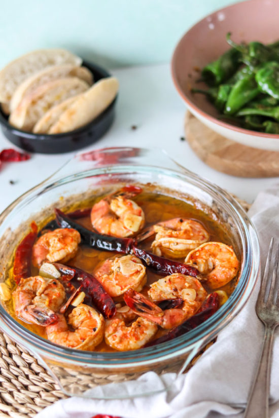 Pil Pil Prawns - Gambas Pil Pil - Spanish Tapas - Chilli & Life