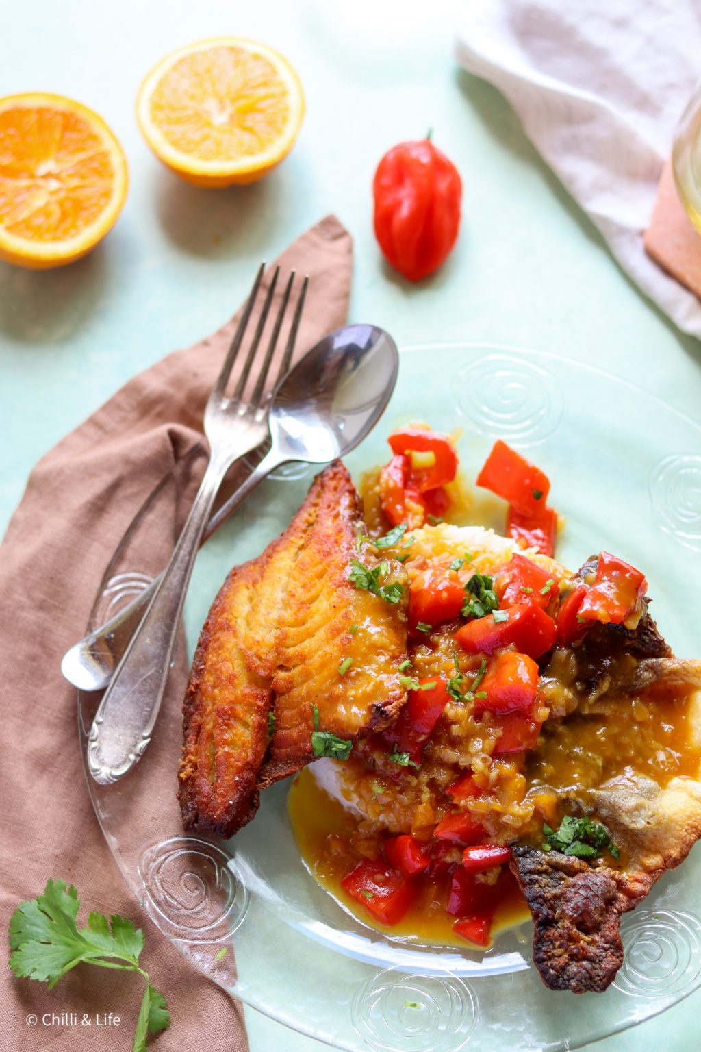 Pla Rad Prik - Crispy Fish with Sweet & Sour Chilli Sauce