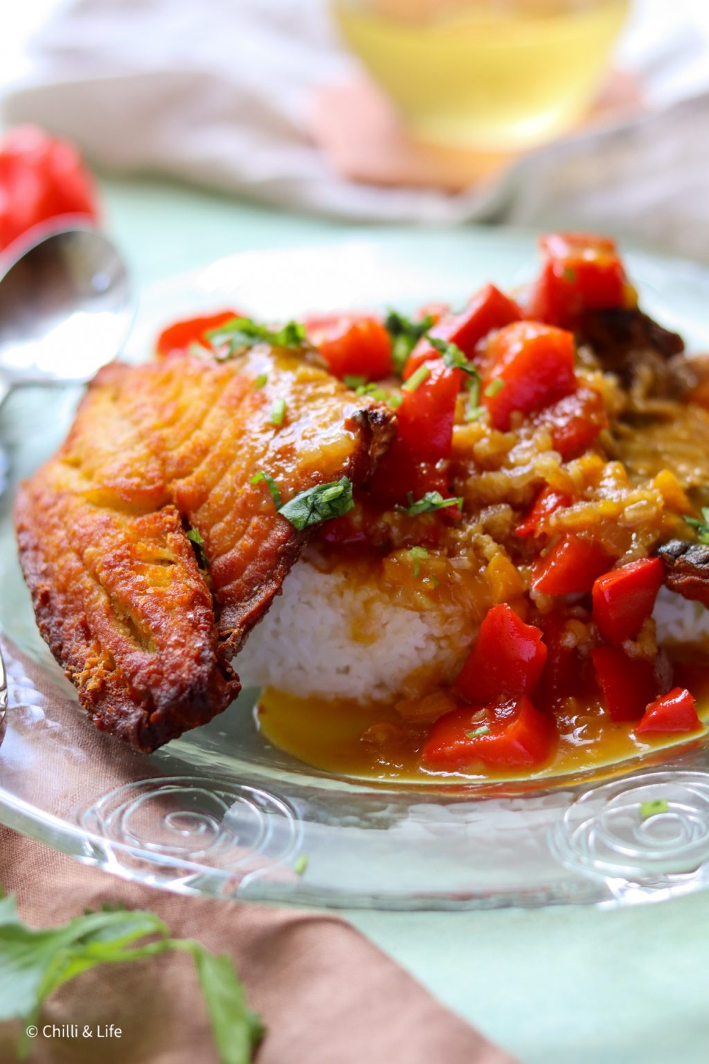 Pla Rad Prik - Crispy Fish with Sweet & Sour Chilli Sauce