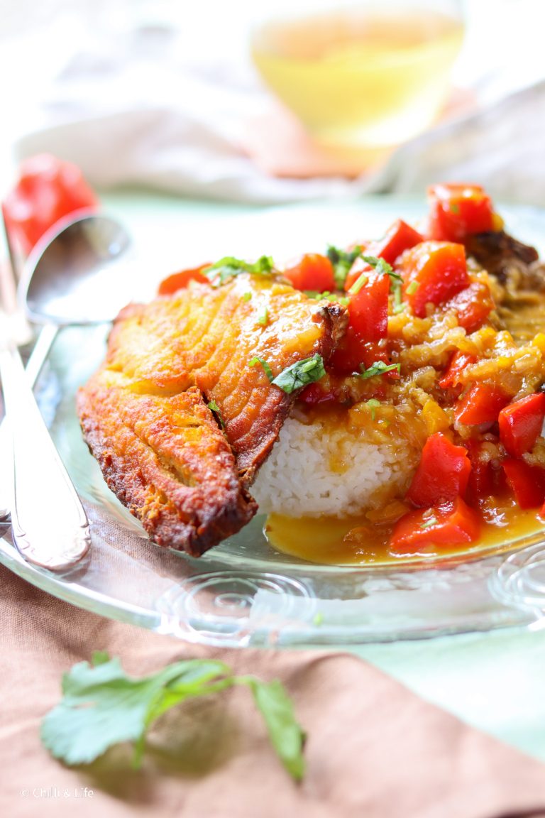 Pla Rad Prik - Crispy Fish with Sweet & Sour Chilli Sauce