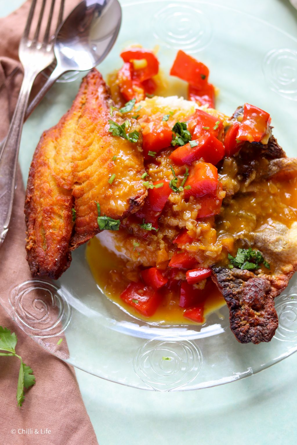 Pla Rad Prik - Crispy Fish with Sweet & Sour Chilli Sauce